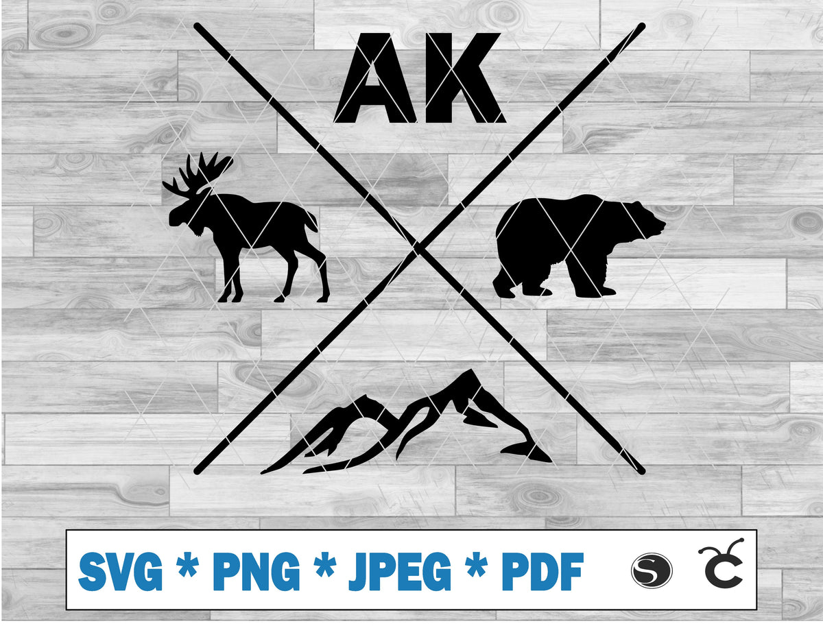 Alaska Cross Logo Design - SVG Cutting File - Digital Download – Jendo ...